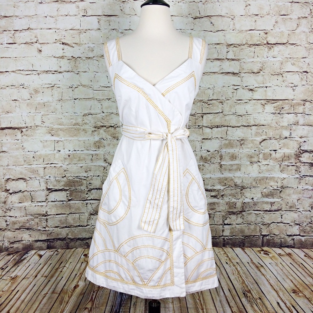 {Rare} Anthro Lithe Quiet Companion Wrap Dress - Gem